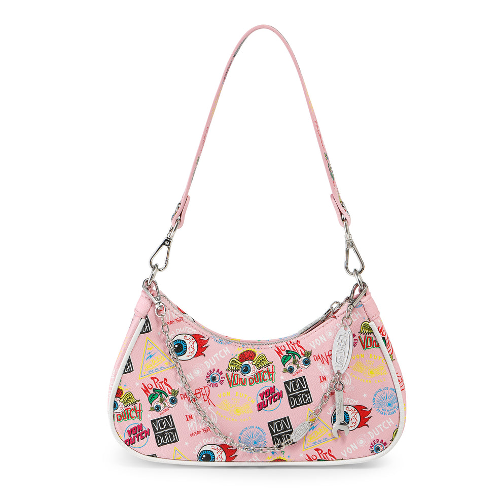 Light Pink Jax Shoulder Bag | Von Dutch