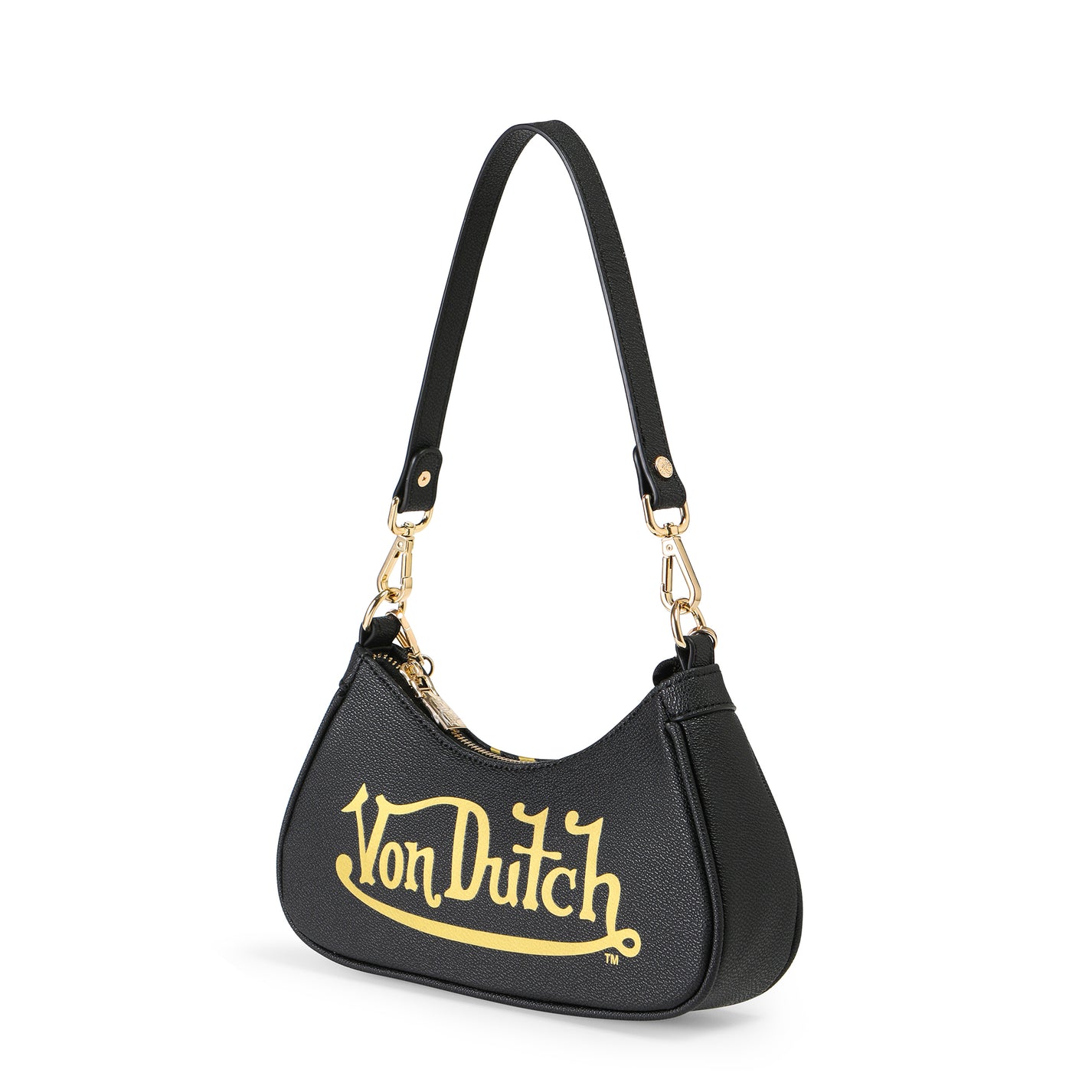 Black & Gold Shoulder Bag | Von Dutch