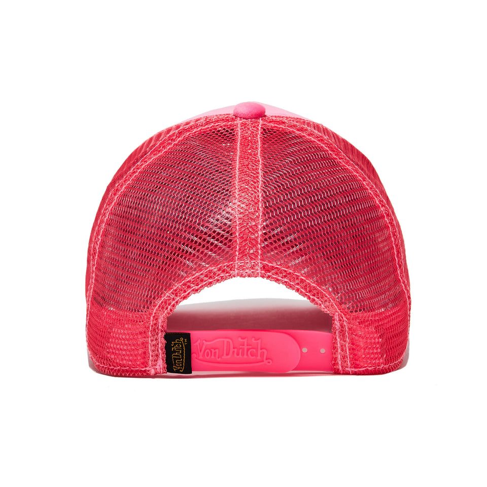 Hot Pink Crush Velvet Trucker Hat – Von Dutch
