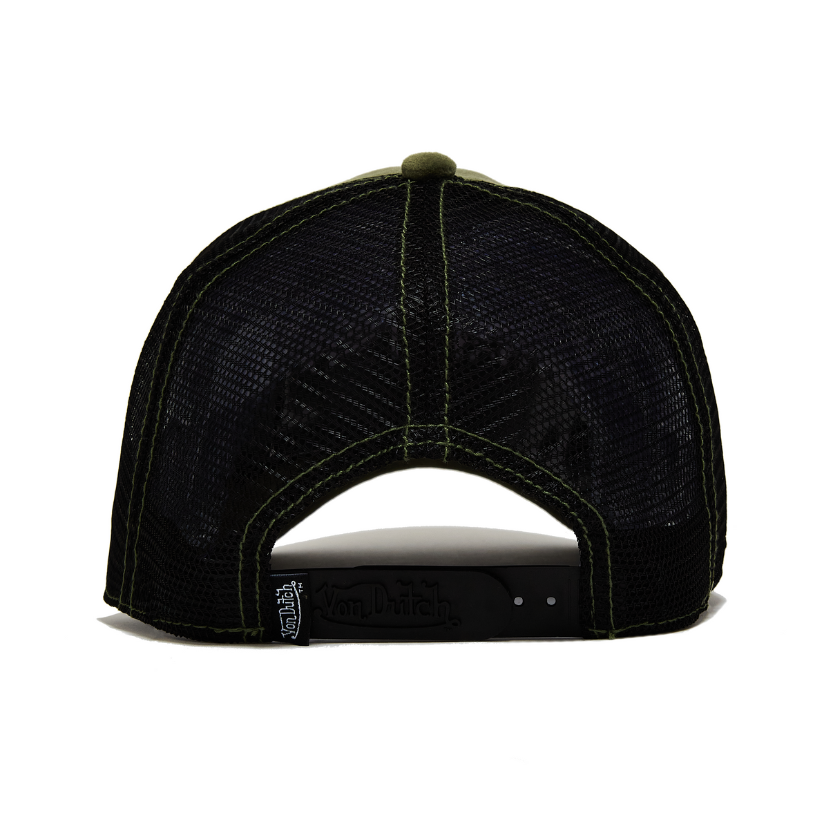 Sage Green Velvet Trucker Hat | Von Dutch