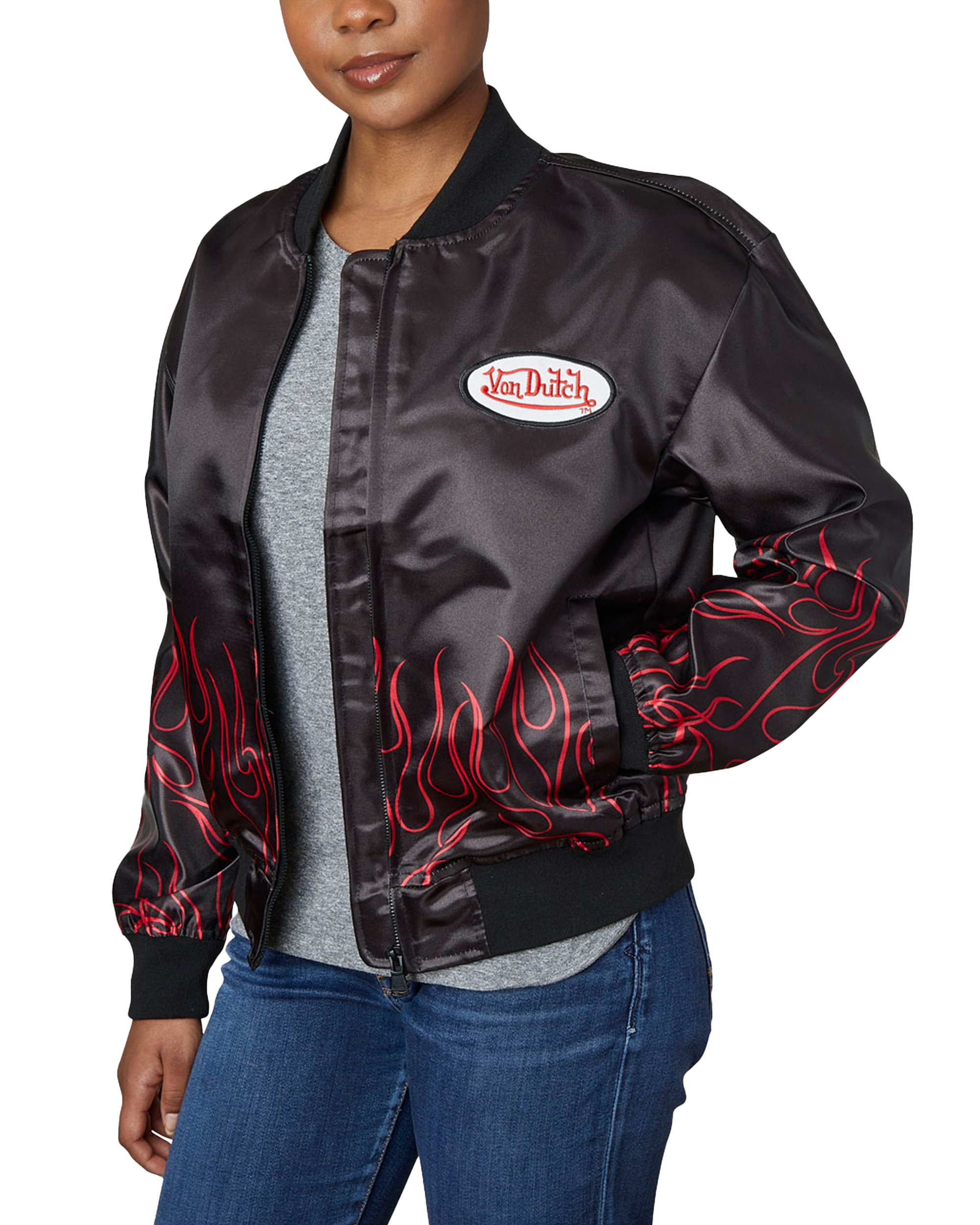 Flight Satin Twill Jacket | Von Dutch