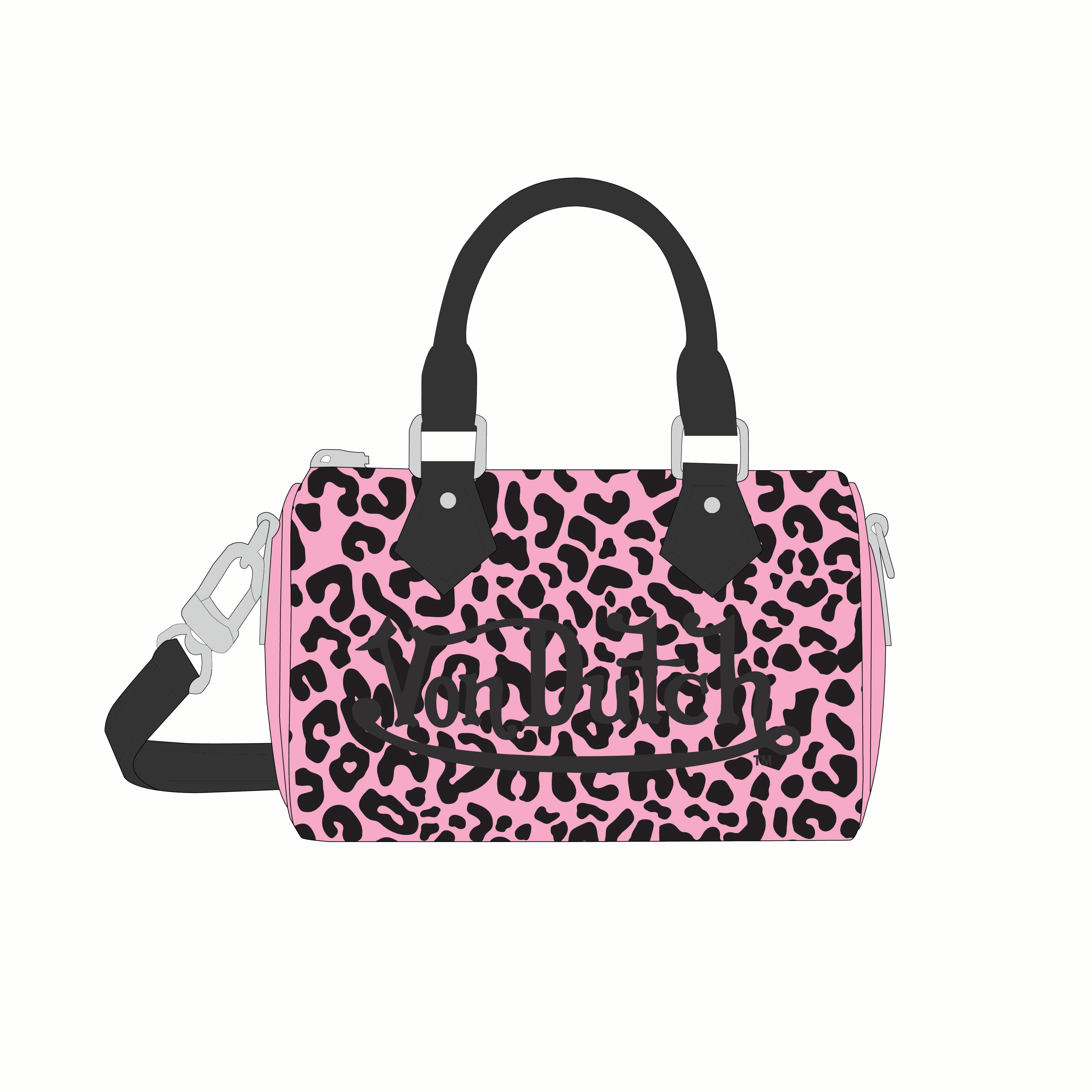 Von Dutch Hanna Bag - Light Pink Cheetah