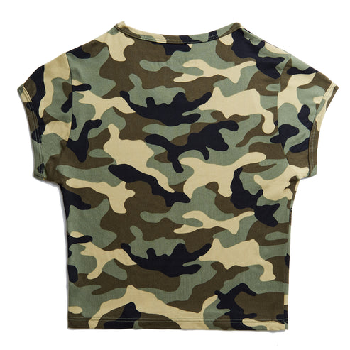 Green Camo Chopper Cross Baby Tee | Von Dutch