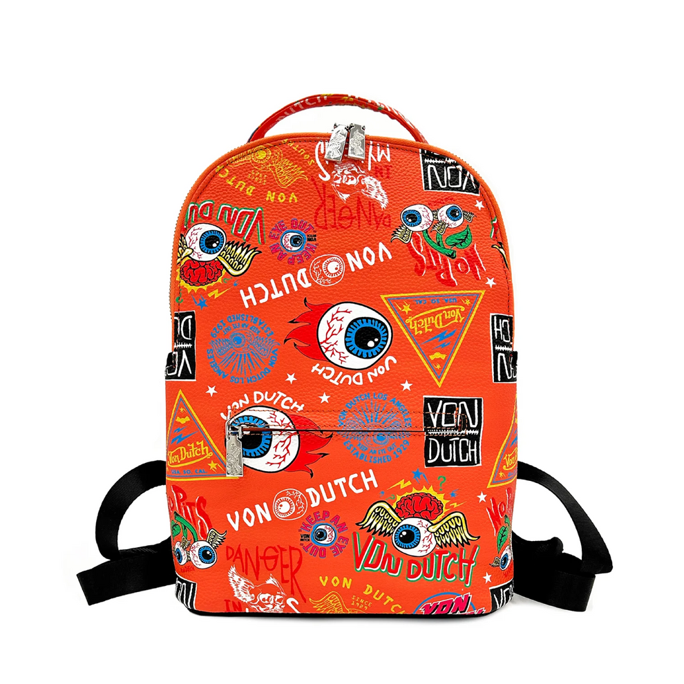 Small Orange Jax Backpack | Von Dutch