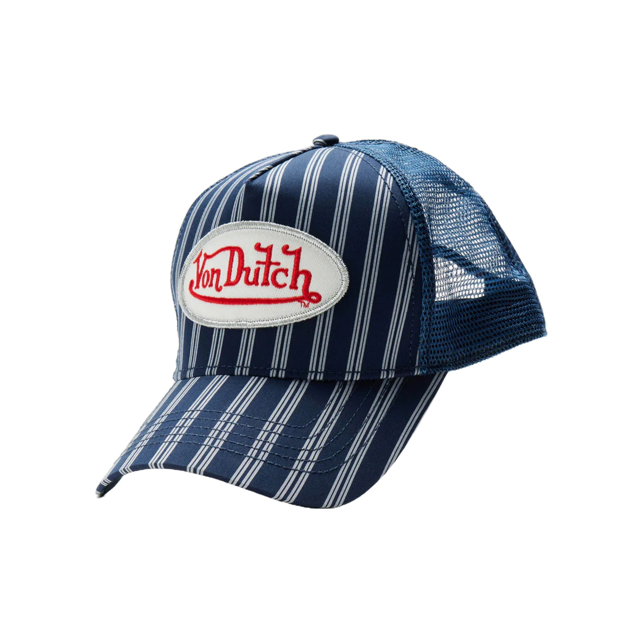 Navy & White Stripe Trucker – Von Dutch