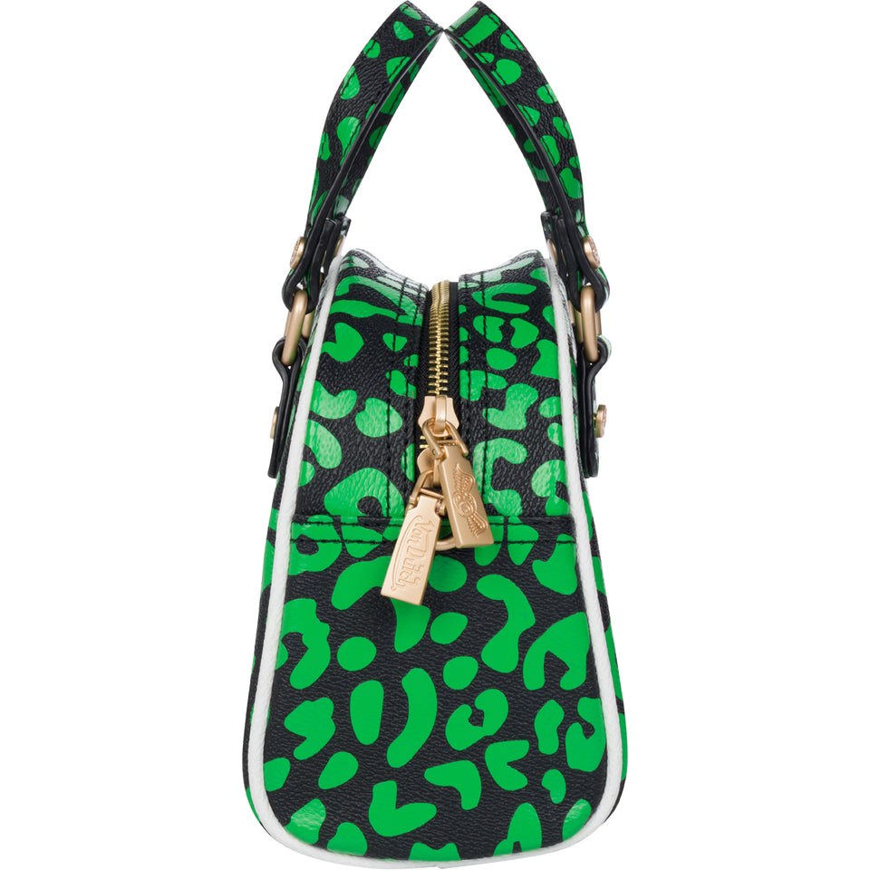 Von Dutch Lime Cheetah Bowling Bag