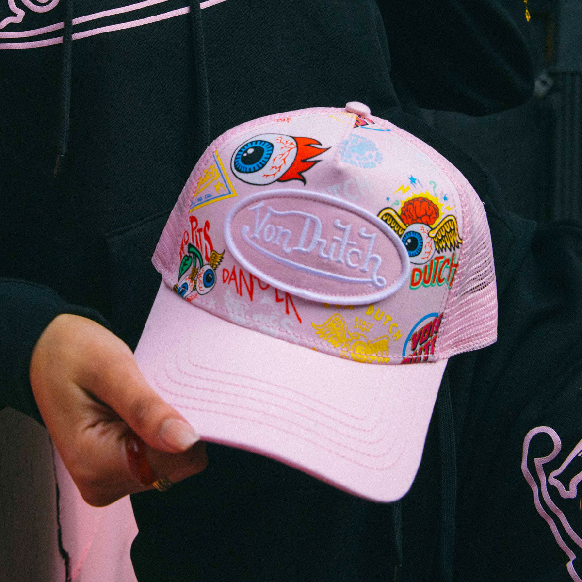 Pink Jax Trucker Hat – Von Dutch